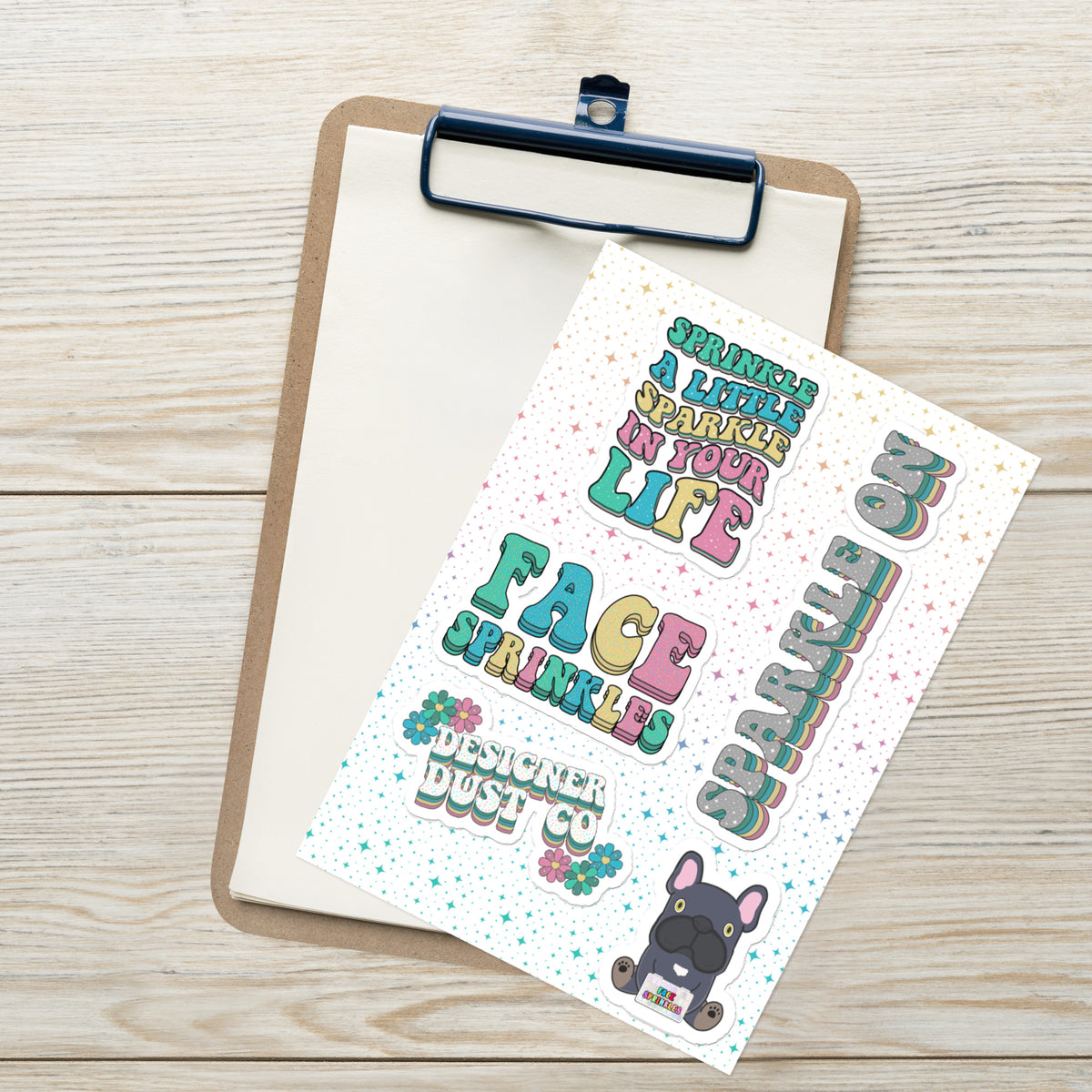 Sparkle Sticker sheet